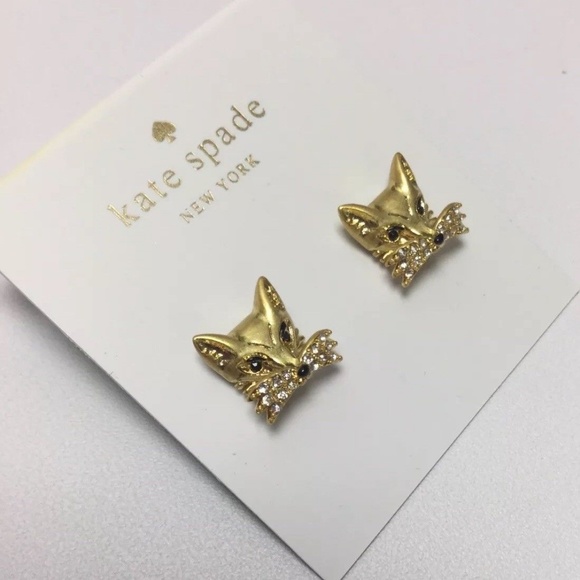 kate spade | Jewelry | Kate Spade New York So Foxy Fox Stud Earrings ...